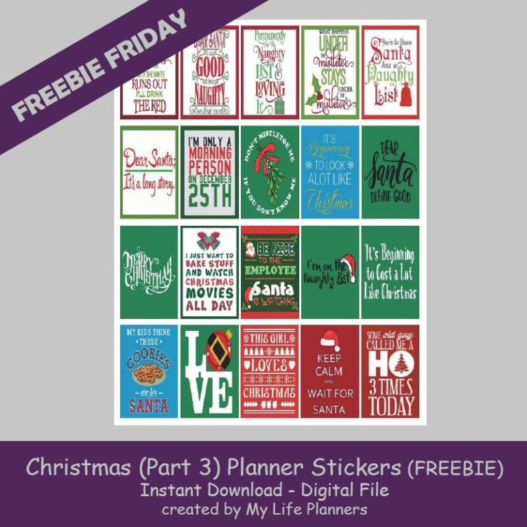 Freebie Friday - December 8, 2017