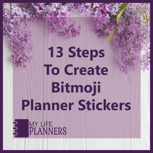 13 Steps to Create a Bitmoji Planner Sticker