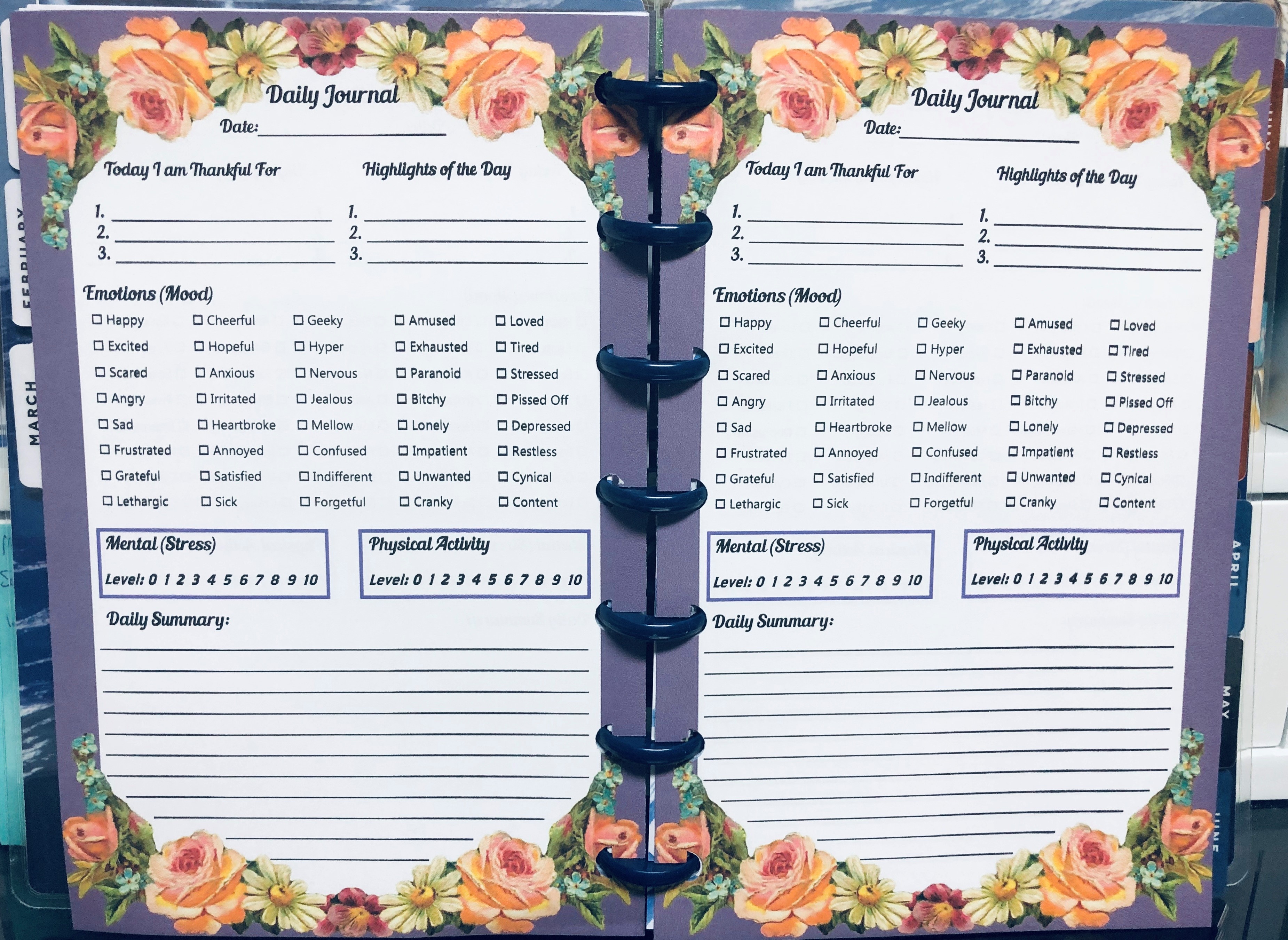 Daily Journal For Self Care