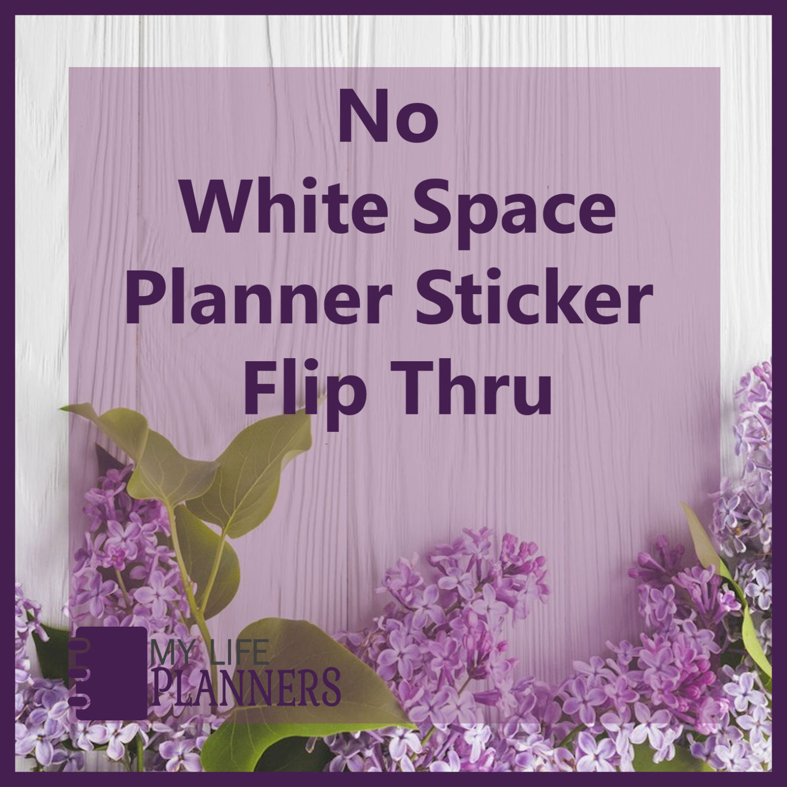 No White Space Planner Flip Thru
