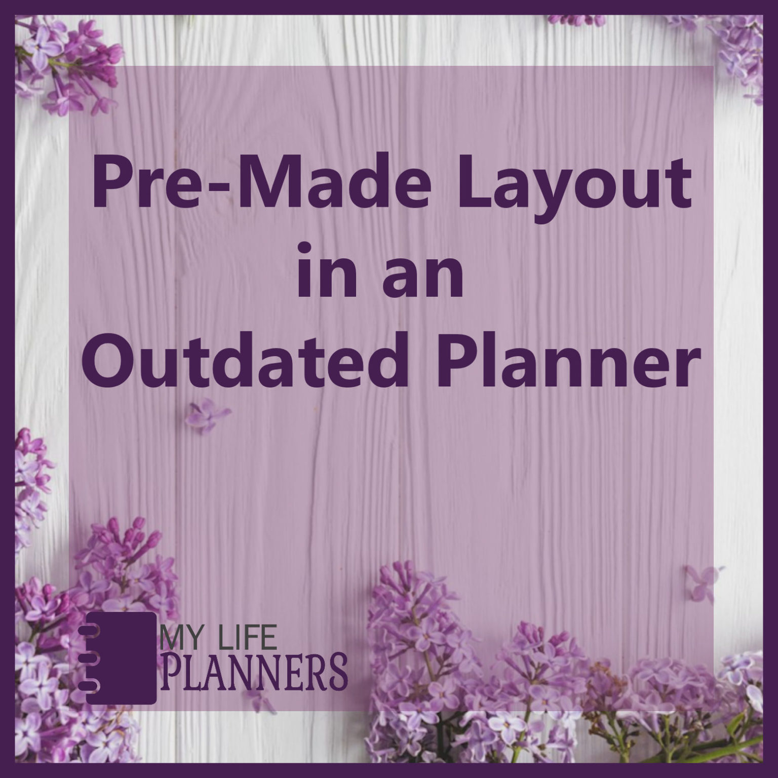 Pre-made Fitness Layout in an Outdated Planner